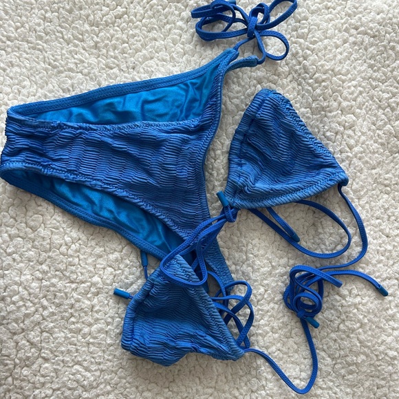 triangl swimwear | Swim | Triangl Xs Blue Bikini Set | Poshmark